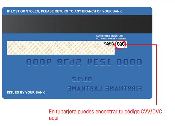 ¿Cuál es el código CVC y dónde puedo encontrarlo? – DAZN BET